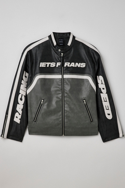 Iets Frans . Logo Motocross Jacket In Black At Urban Outfitters | ModeSens