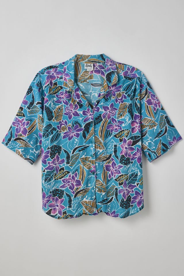 Vintage Tapestry Flower Pattern Shirt | Urban Outfitters