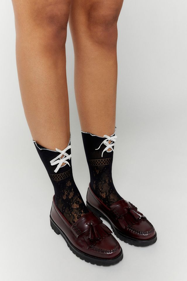 Bow Lace Crew Sock | Urban Outfitters Canada