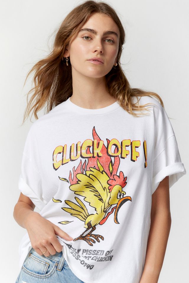 Cluck Off Nashville Hot Chicken Boxy Oversized Tee | Urban Outfitters