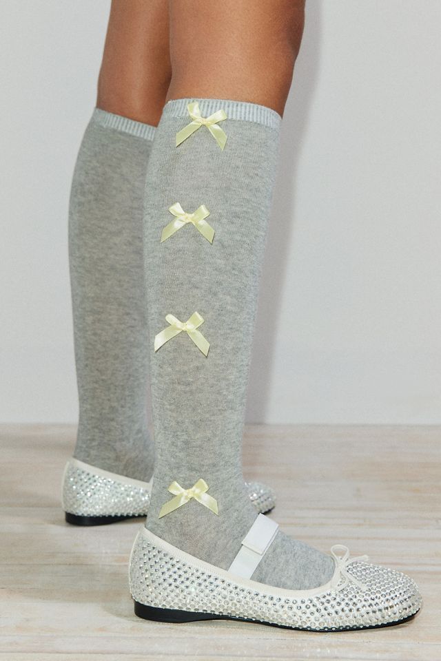 Mini Bow Knee High Sock | Urban Outfitters