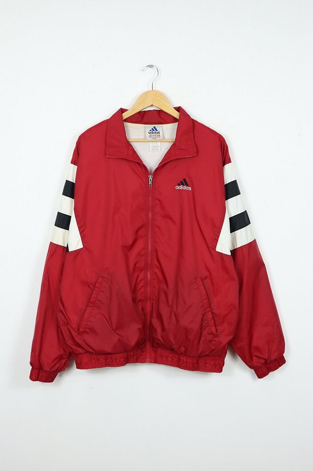 Vintage Adidas Red Full Zip Jacket | Urban Outfitters