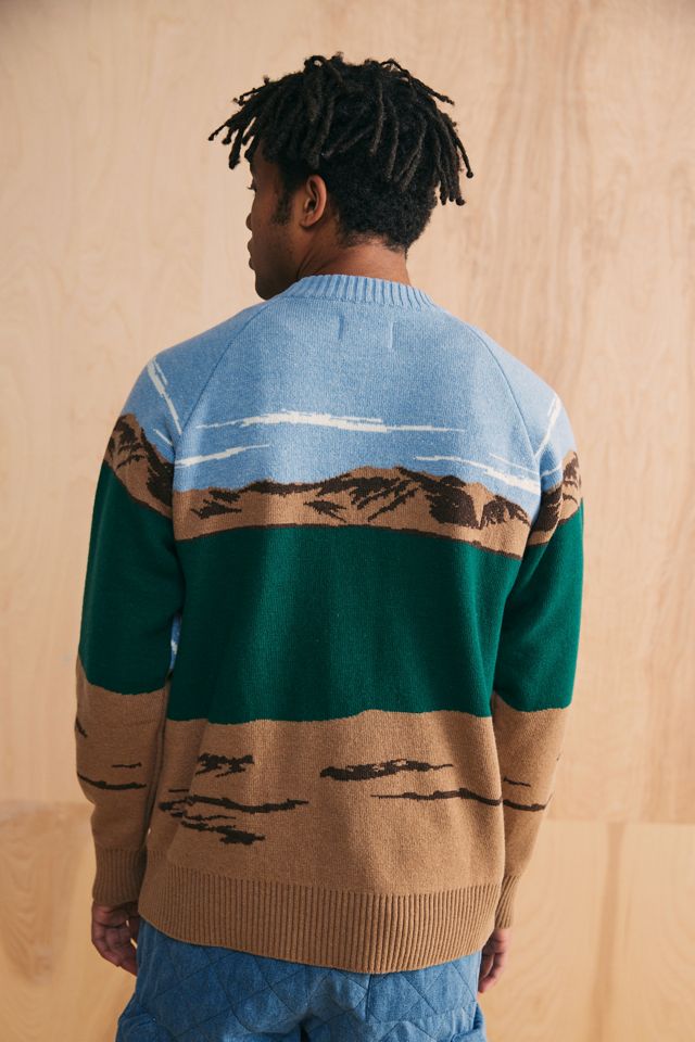 LC23 Motocross Jacquard Crew Neck Sweater | Urban Outfitters