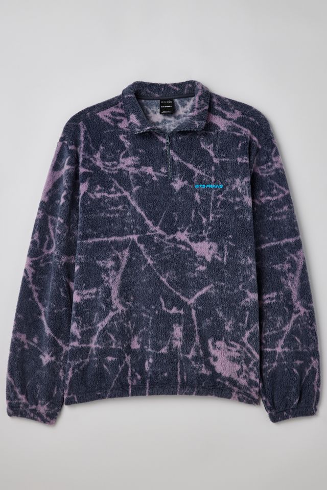iets frans… Patterned Fleece Mock Neck Sweatshirt | Urban Outfitters