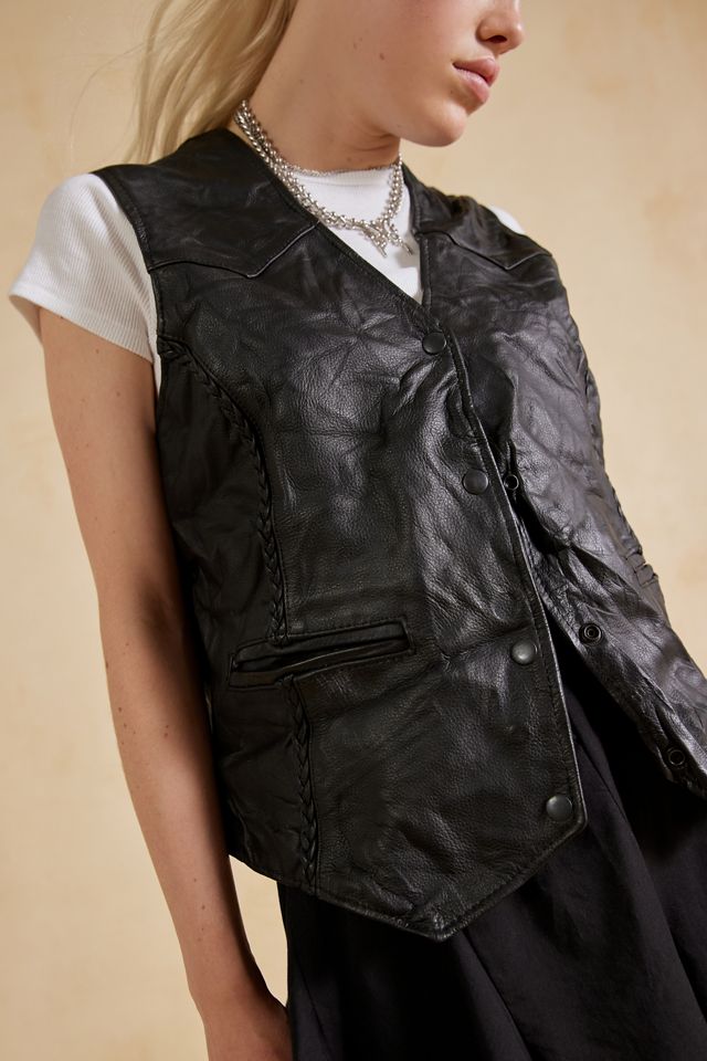 Urban Renewal Vintage Leather Vest | Urban Outfitters