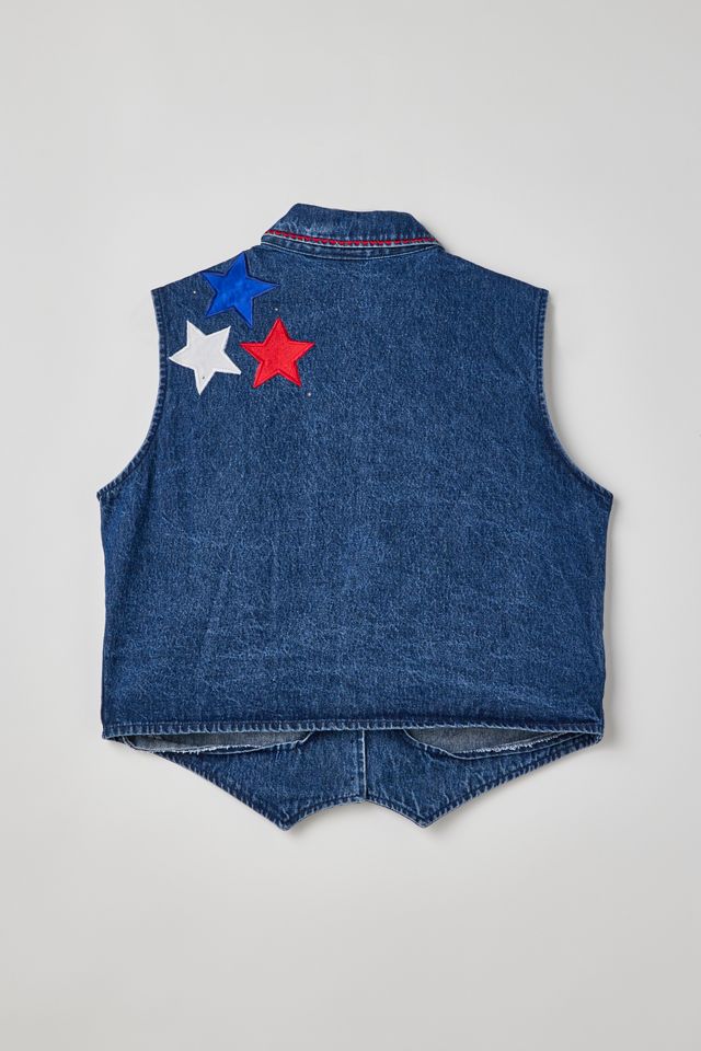 Vintage Denim Star Button-Down Shirt | Urban Outfitters Canada