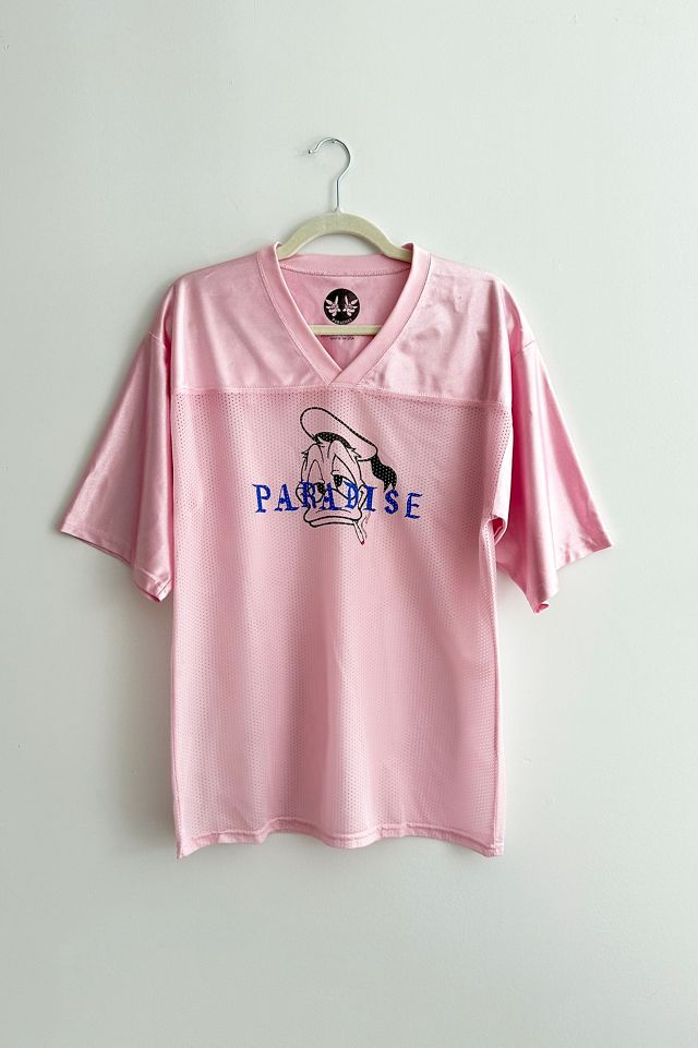 PARADISE.NYC Pink Football Mesh Jersey | Urban Outfitters