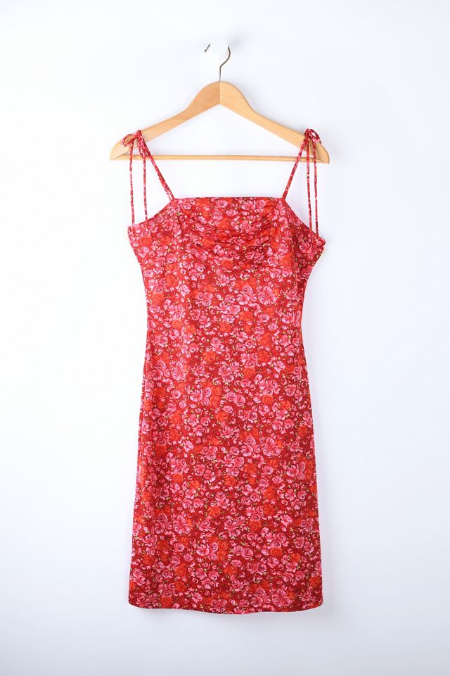 Vintage Y2k Rose Patterned Mini Dress | Urban Outfitters