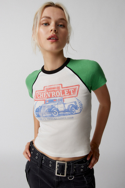 Chevy Raglan Baby Tee | Urban Outfitters