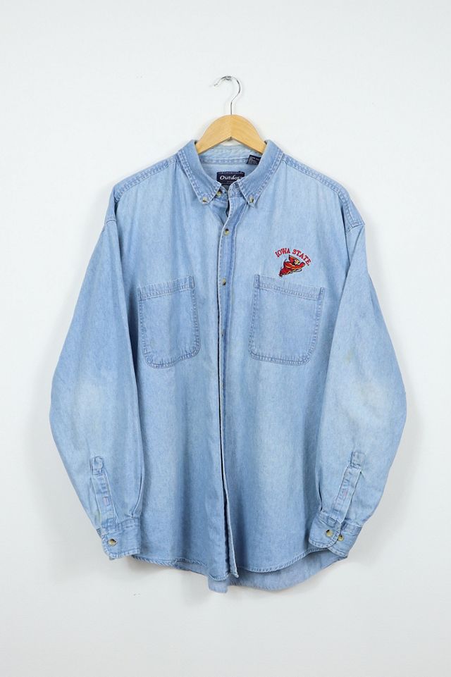 Vintage Iowa State Denim Button-Down Shirt | Urban Outfitters