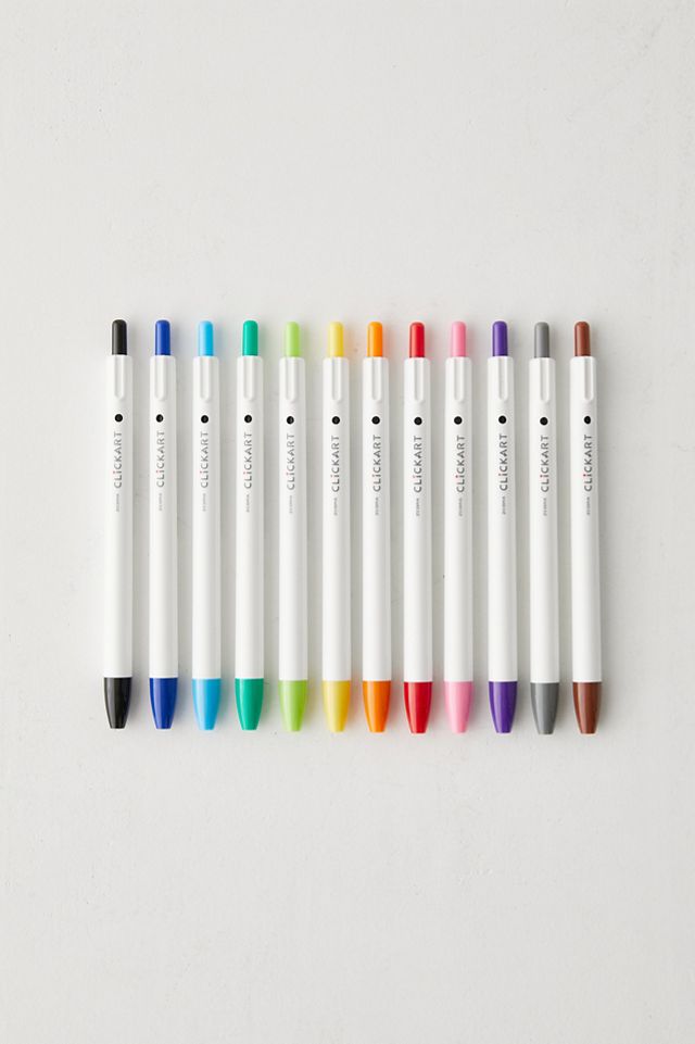 Zebra Click Art 12-Piece Pen Set | Urban Outfitters