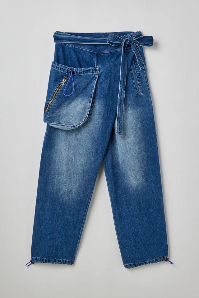 FRIED RICE Denim Wrap Pant | Urban Outfitters