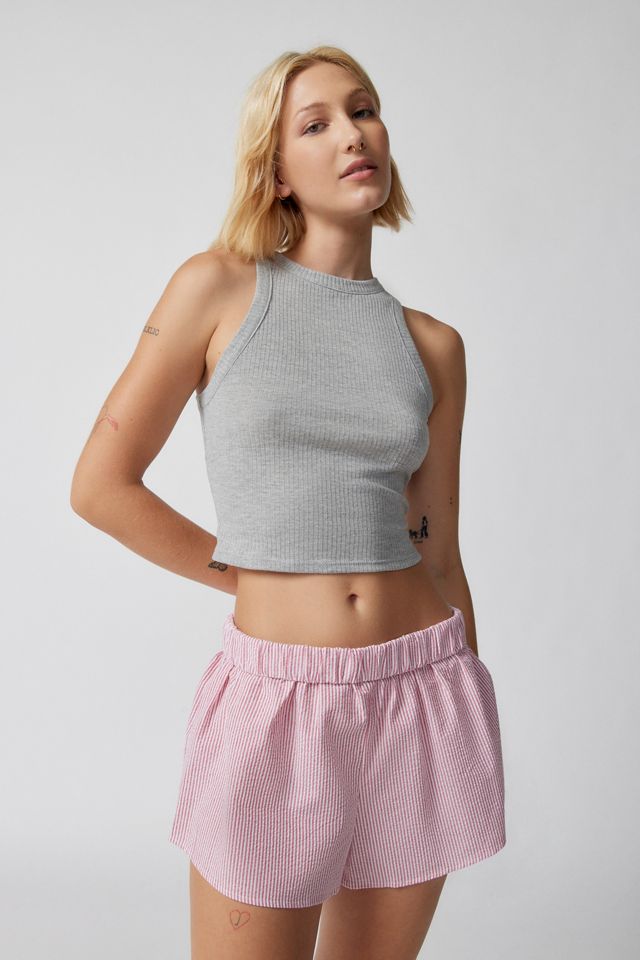 Urban Renewal Remnants Heathered High Neck Tank Top | Urban Outfitters