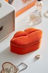 Lips Flocked Trinket Box | Urban Outfitters