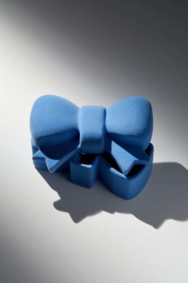 Bow Flocked Trinket Box | Urban Outfitters Canada