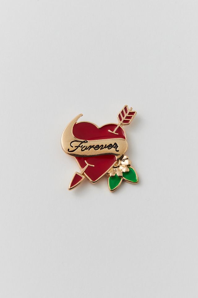 Forever Heart Enamel Pin | Urban Outfitters