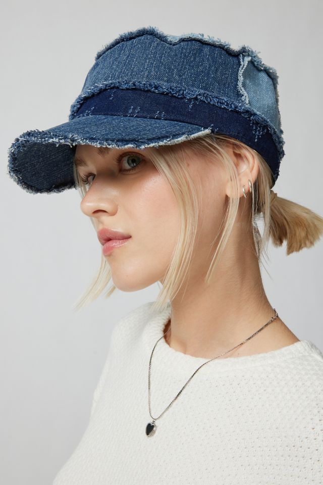 UO Denim Patchwork Cabbie Hat | Urban Outfitters