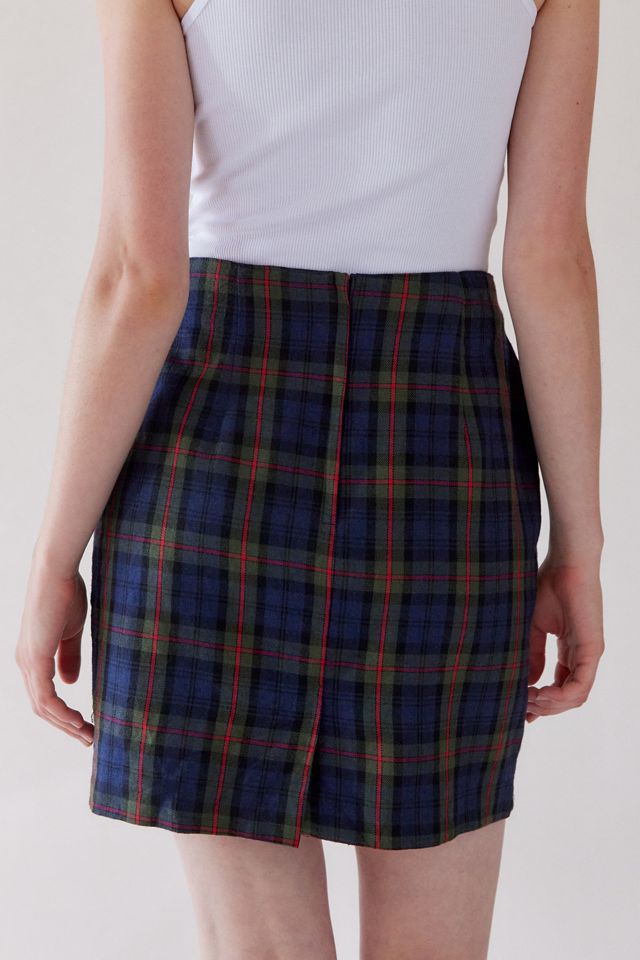 Urban Renewal Vintage Y2K Plaid Mini Skirt | Urban Outfitters