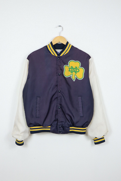Vintage Notre Dame Snap Button Jacket | Urban Outfitters