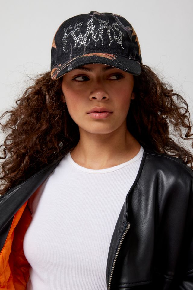 Personal Fears Rhinestone Camo Baseball Hat | Urban Outfitters