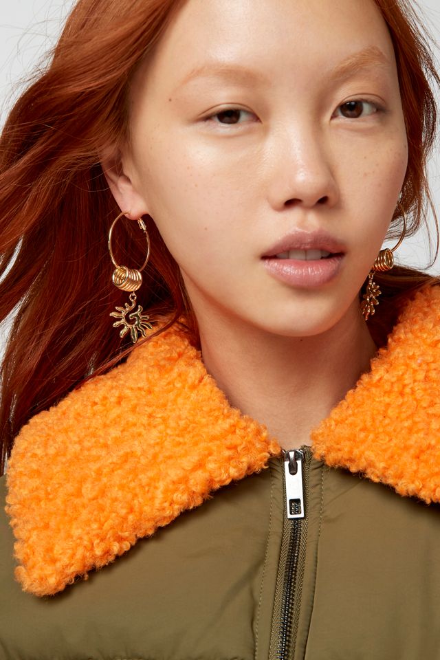 Sun Swirl Hoop Earring | Urban Outfitters