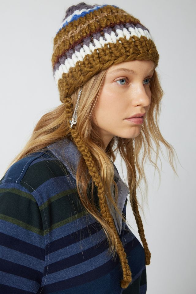 Jaxon Mixed Knit Charm Beanie | Urban Outfitters Canada