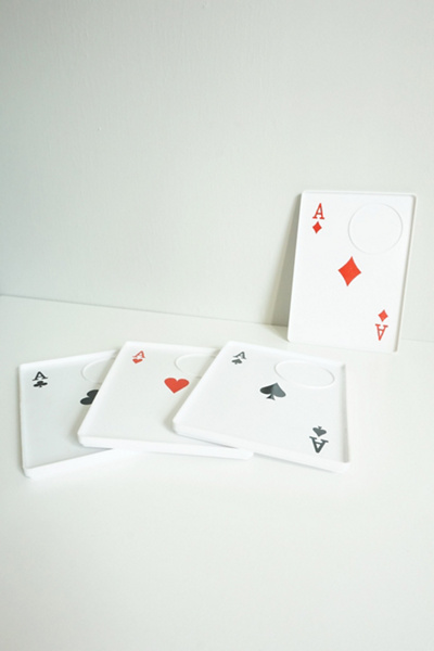 Vintage Playing Card Snack Plates | Urban Outfitters