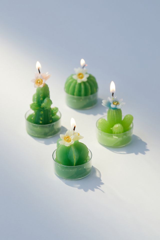 Cactus Tea Light Candle Set | Urban Outfitters Canada