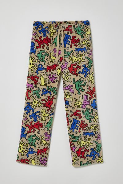 Keith Haring Figures Plush Lounge Pant | Urban Outfitters Keith Haring Figures Plush Lounge Pant | Urban Outfitters