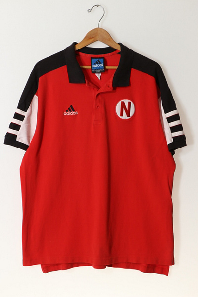 Vintage Adidas University of Nebraska Pique Polo Shirt | Urban Outfitters
