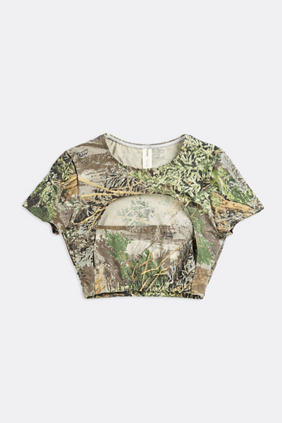 Frankie Collective Rework Camo Cut Out Tee 018 | Urban Outfitters