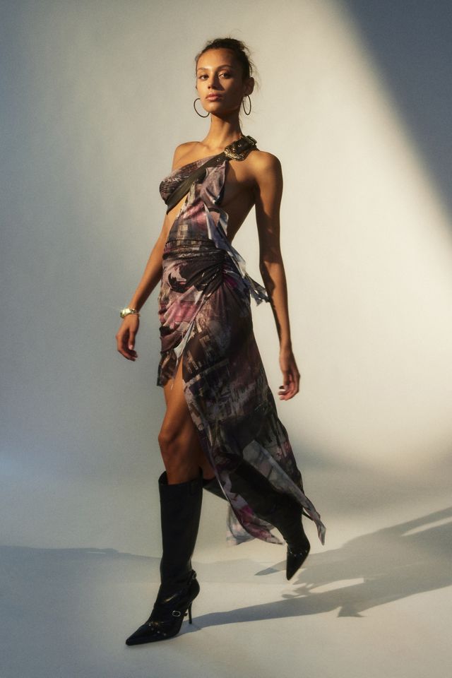 Jaded London Void One-Shoulder Maxi Dress | Urban Outfitters