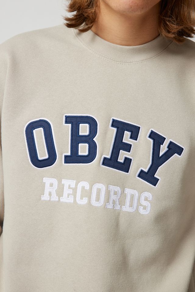OBEY Records Crew Neck Sweatshirt | Urban Outfitters