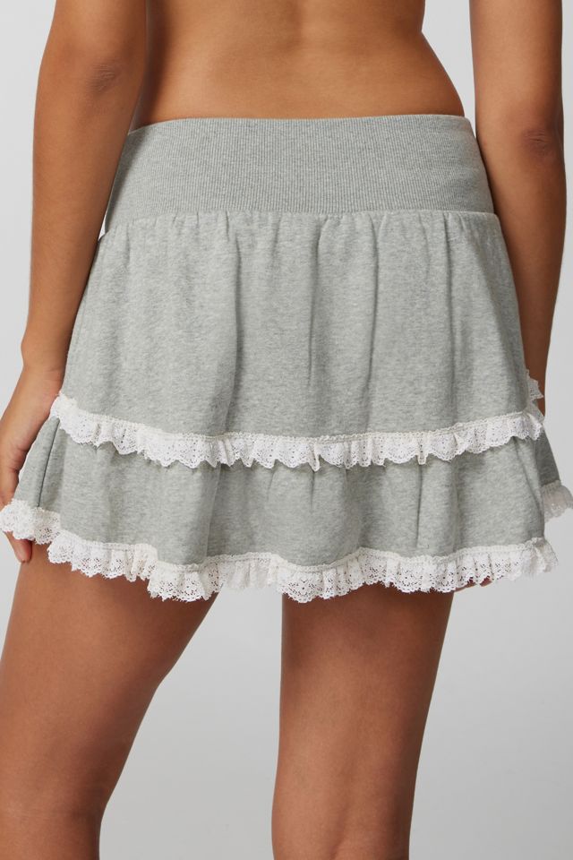 Out From Under Rittney Lace-Trim Mini Skirt | Urban Outfitters Canada