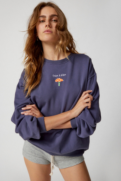 Take A Hike Embroidered Pullover Sweatshirt | Urban Outfitters