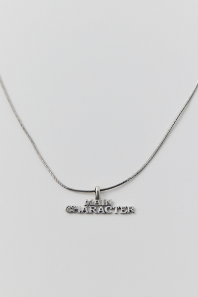 '90s Silver-Plated Main Character Charm Necklace | Urban Outfitters