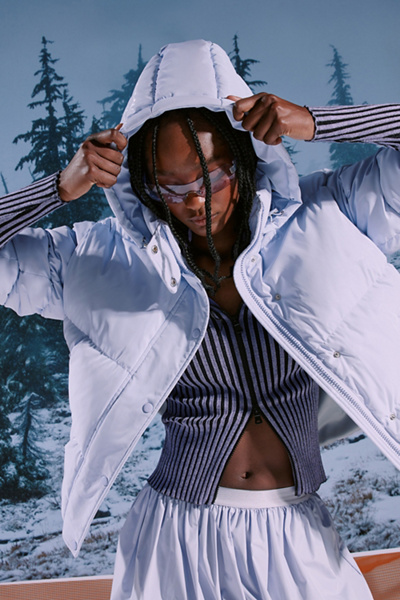 Silence + Noise Roy Shiny Puffer Jacket | Urban Outfitters Canada
