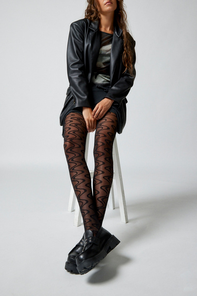UO Swirl Sheer Tights | Urban Outfitters