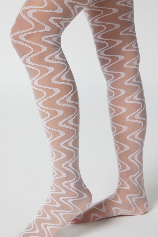 UO Swirl Sheer Tights | Urban Outfitters