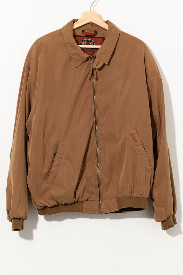 Vintage 1990s Weather Proof Brown Bomber Jacket | Urban Outfitters