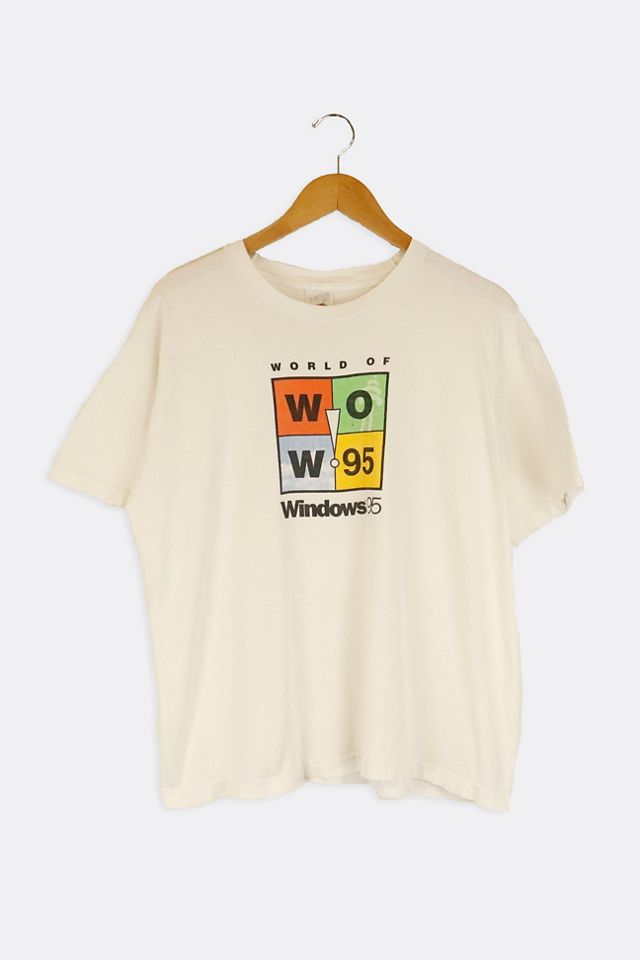 Vintage World Of Windows 95 Logo T Shirt | Urban Outfitters Vintage World Of Windows 95 Logo T Shirt | Urban Outfitters