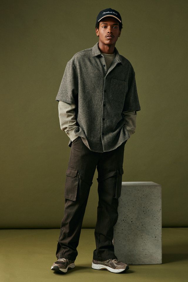 Standard Cloth Caden Micro Waffle Button-Down Shirt | Urban Outfitters