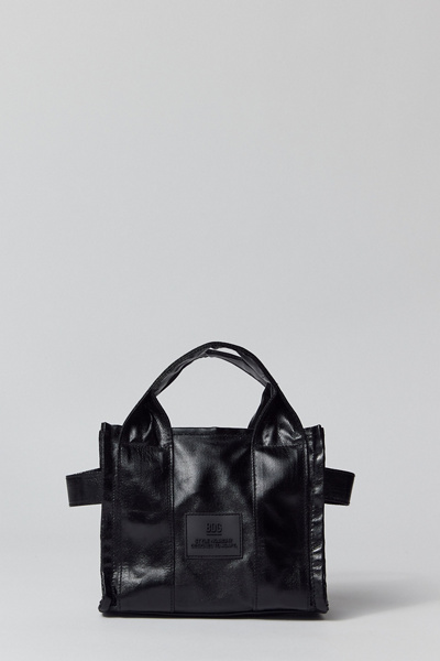 Bdg Serena Coated Denim Mini Tote Bag In Black | ModeSens