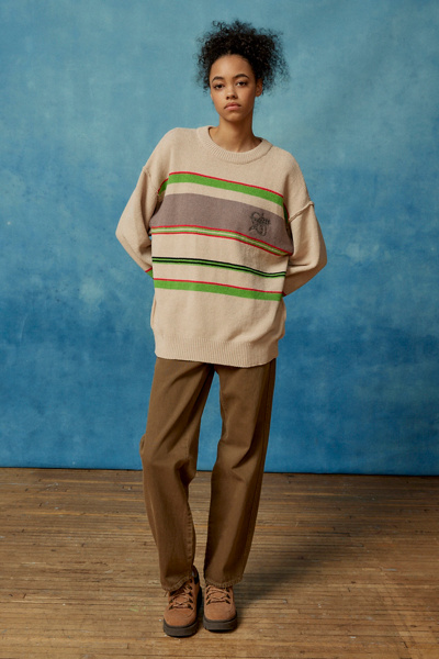 BDG Roman Stripe Pullover Crew Neck Sweater | Urban Outfitters