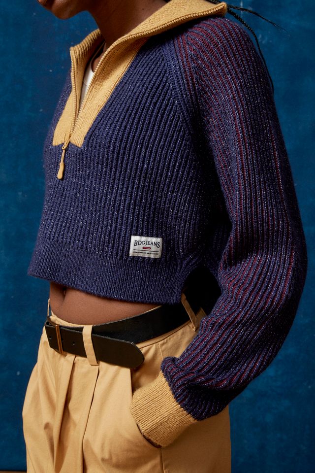 BDG Connor Colorblock Half-Zip Sweater | Urban Outfitters
