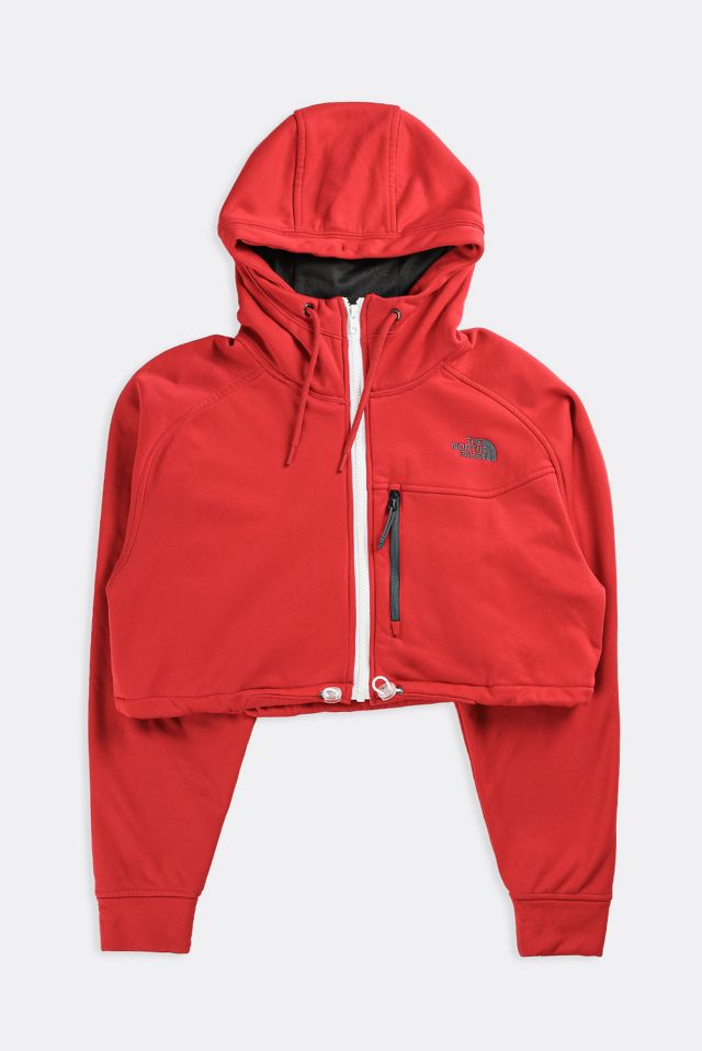 Rework North Face Cinched Crop Athletic Sweatshirt | Urban Outfitters