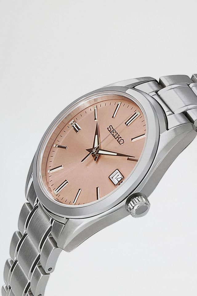 Seiko Quartz Pink Dial Analog Watch | Urban Outfitters