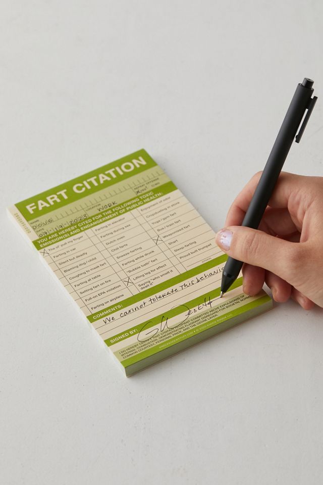 Fart Sticky Citation Pad | Urban Outfitters