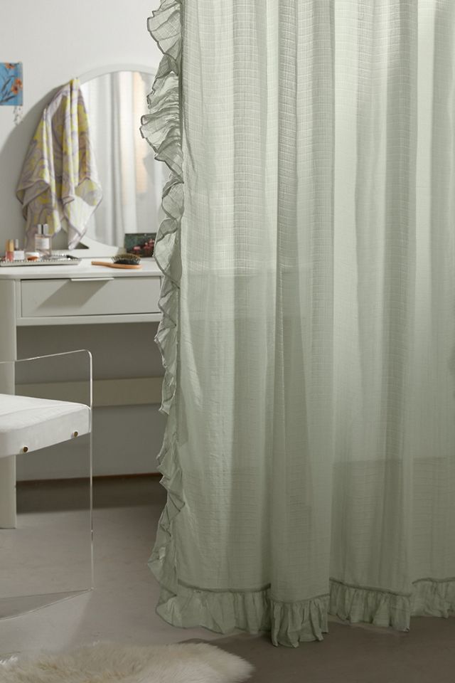 Ruffle Gauze Window Panel | Urban Outfitters