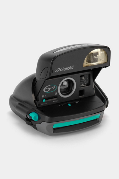Polaroid Grey and Teal Express Vintage 600 Instant Camera Refurbished ...